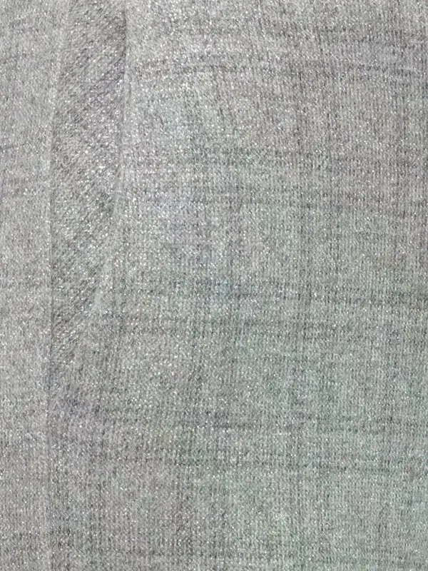 D.exterior Glitter-effect Check-pattern Trousers