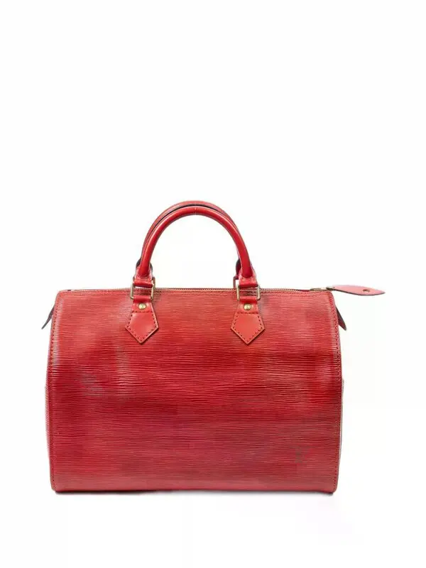 LOUIS VUITTON Speedy 30 Epi Tote Bag - Red