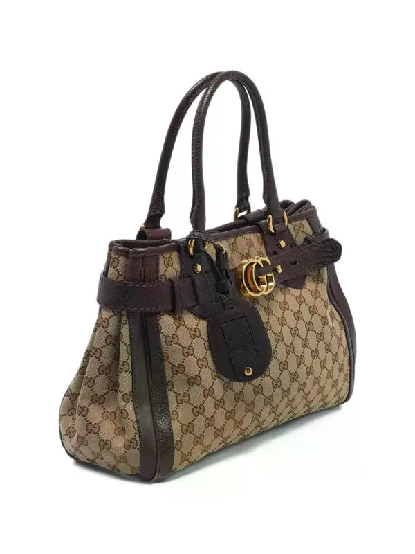 Gucci Medium Running Gg Canvas Tote Bag - Neutrals