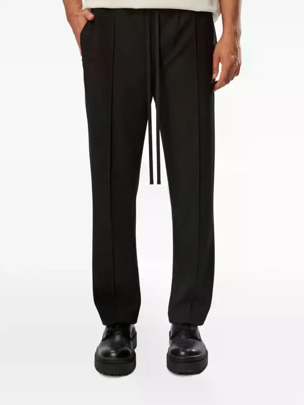 HAMZA 247 Drawstring Pressed-crease Trousers