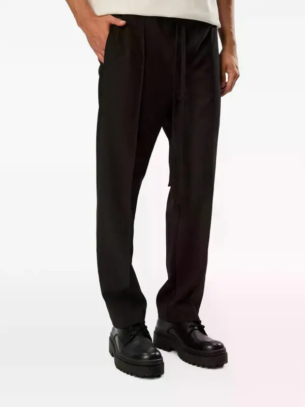 HAMZA 247 Drawstring Pressed-crease Trousers