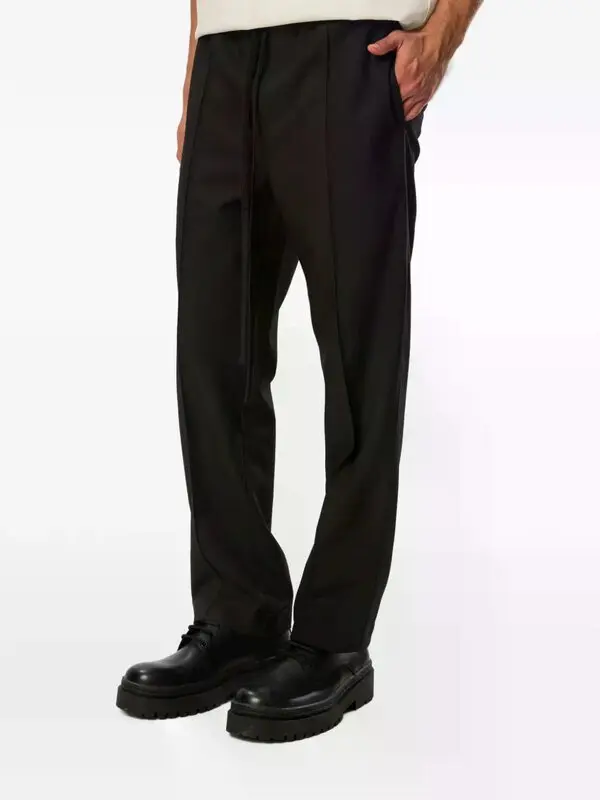 HAMZA 247 Drawstring Pressed-crease Trousers