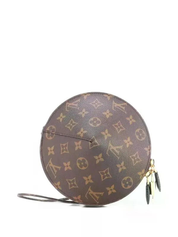 LOUIS VUITTON Toupie Handbag Monogram Canvas Clutch Bag - Brown