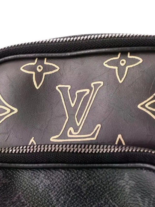 LOUIS VUITTON Amazone Sling Bag Patchwork Monogram Eclipse Canvas And Printed Leather Backpack