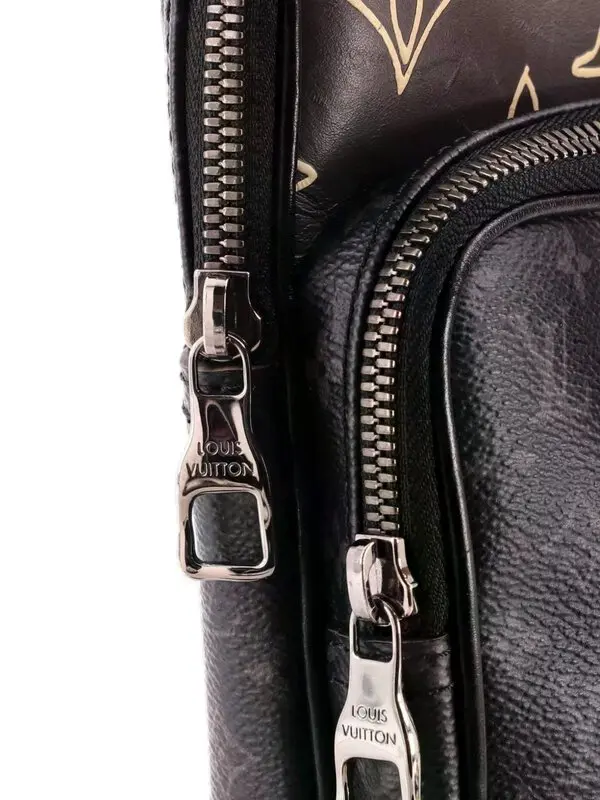LOUIS VUITTON Amazone Sling Bag Patchwork Monogram Eclipse Canvas And Printed Leather Backpack