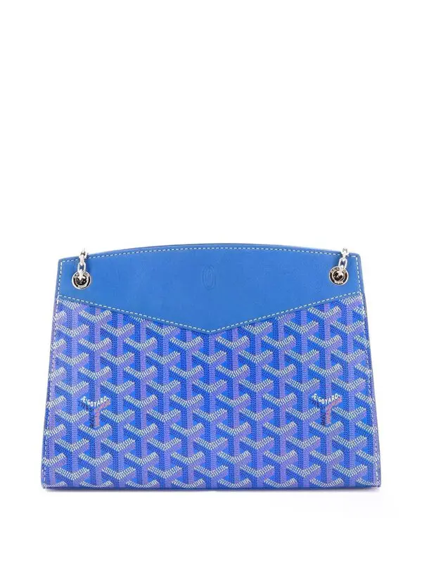 Goyard Structured Rouette Chain Coated Canvas Pm Shoulder Bag - Blue