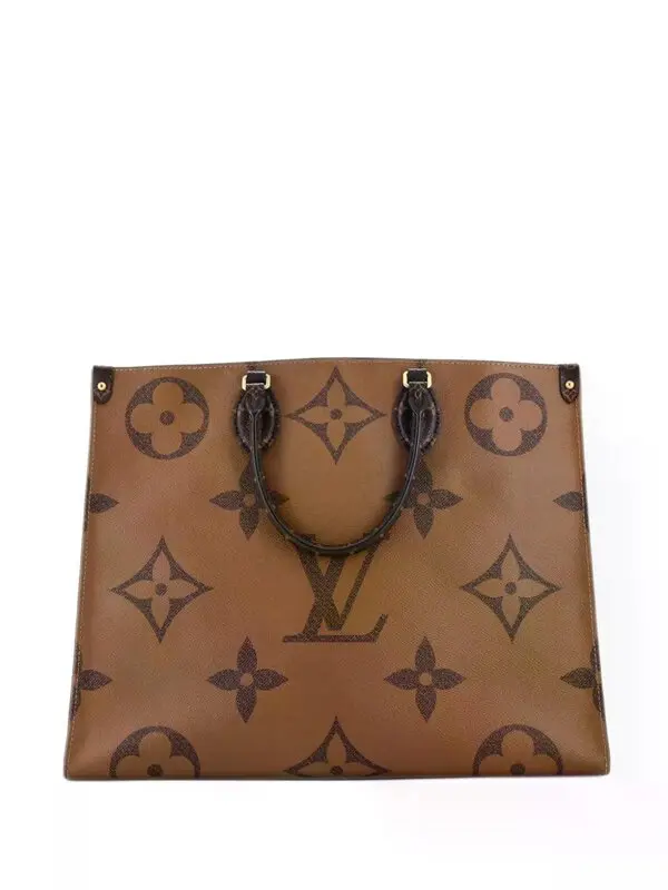 LOUIS VUITTON Onthego Reverse Monogram Giant Gm Tote Bag - Brown