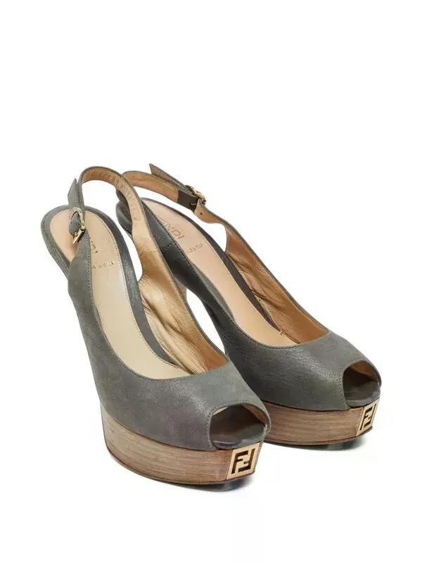 Fendi Fendista Peep-toe Pumps
