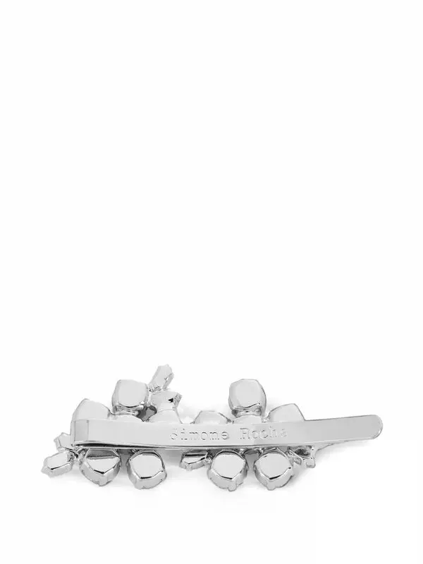 Simone Rocha Mini Hellebore Crystal-embellished Hair Cli