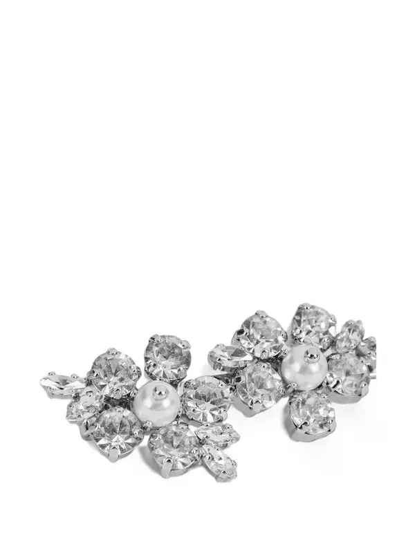 Simone Rocha Mini Hellebore Crystal-embellished Hair Cli