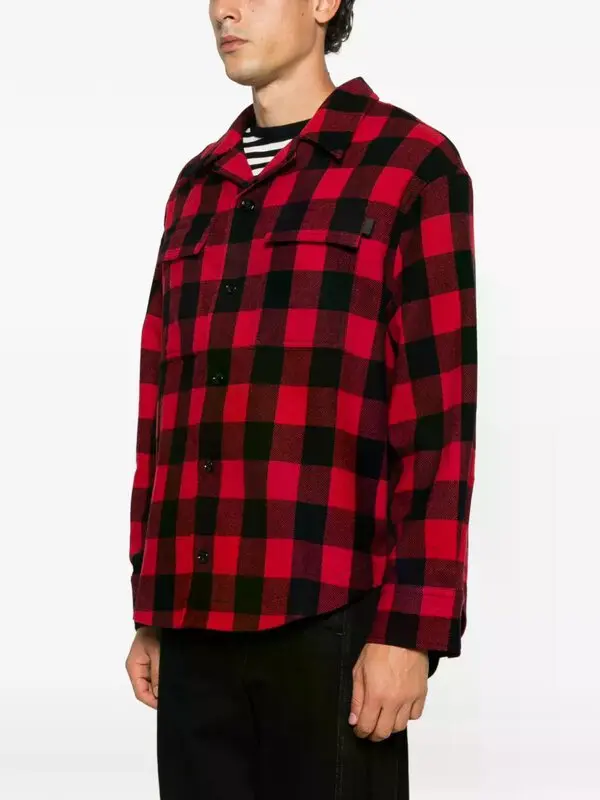 AMI Paris Check-pattern Button-up Shirt