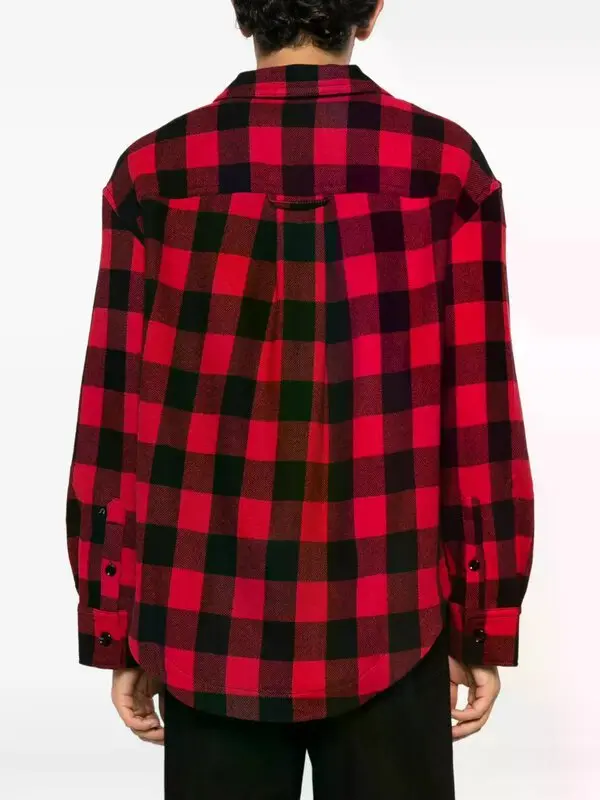 AMI Paris Check-pattern Button-up Shirt