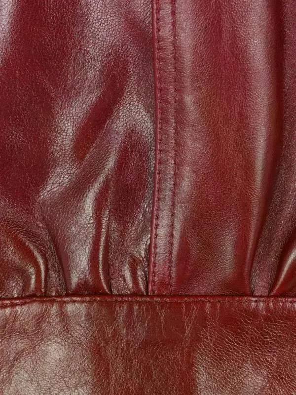WILLY CHAVARRIA Os Hustler's Belted Leather Jacket