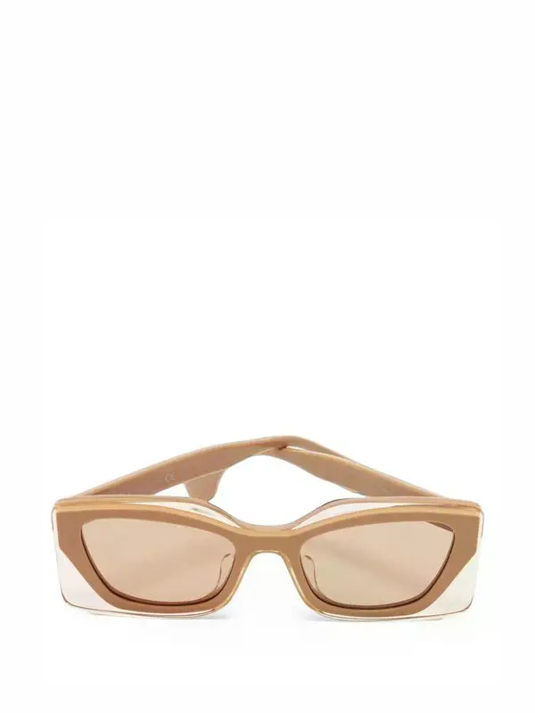 Fendi Feel Rectangle Sunglasses - Brown
