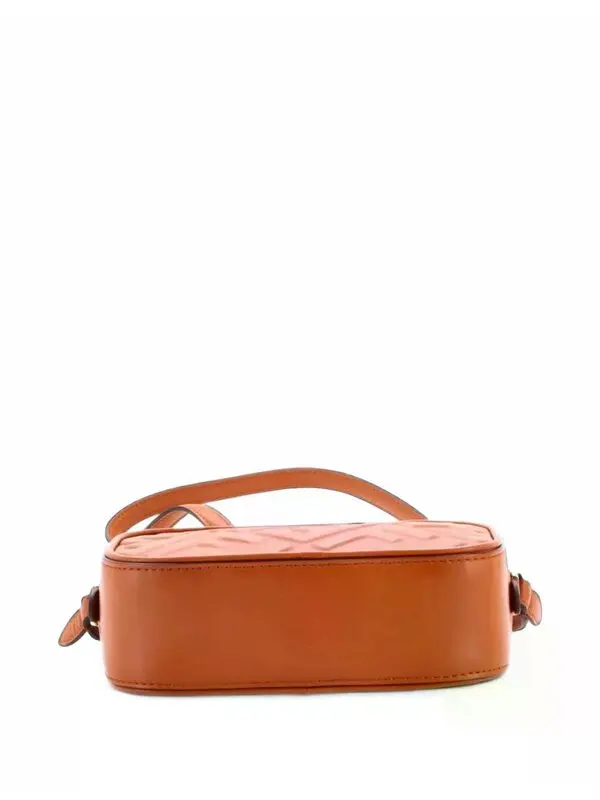 Fendi Camera Case Bag Zucca Embossed Leather Mini Crossbody Bag