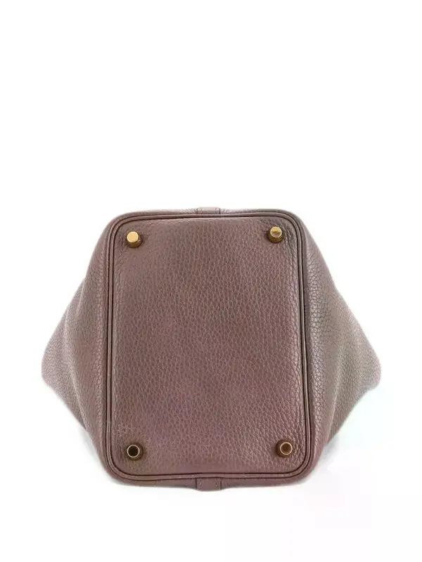 Hermès Picotin Lock Bag Clemence Pm Bucket Bag - Grey