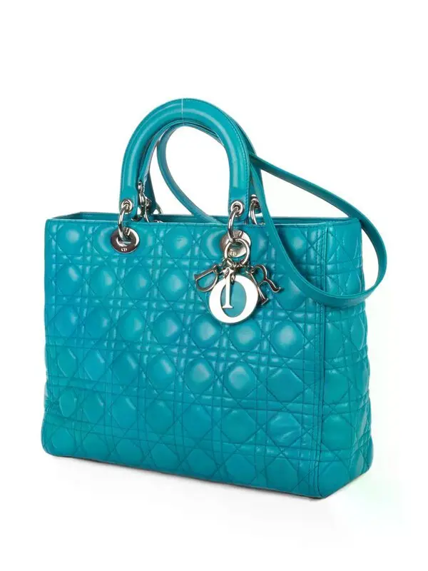 Dior Large Lady Tote Bag - Blue