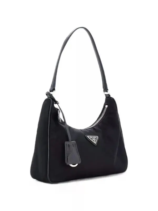 Prada Re-edition 2005 Tessuto With Saffiano Leather Mini Hobo Bag