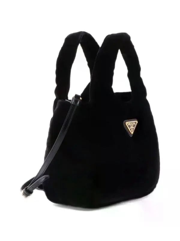 Prada Padded Soft Velvet Mini Tote Bag