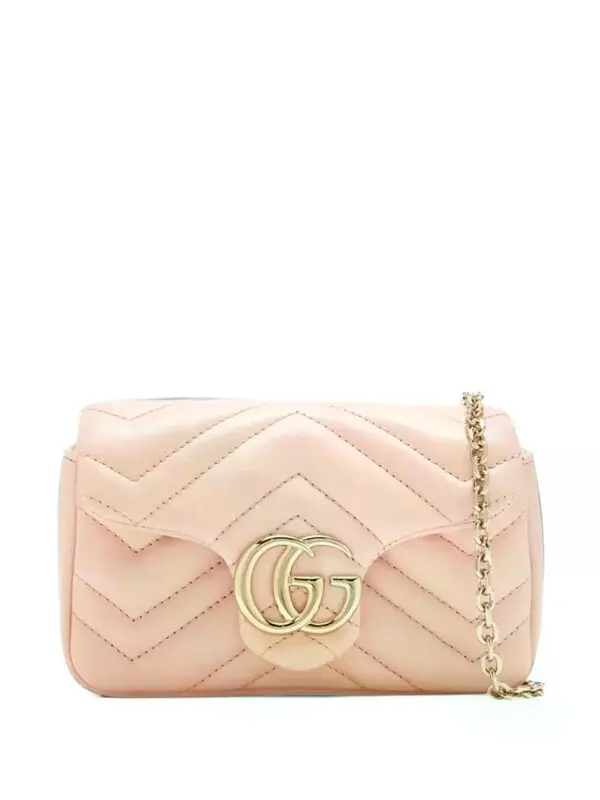 Gucci Gg Marmont Mini Shoulder Bag - Pink