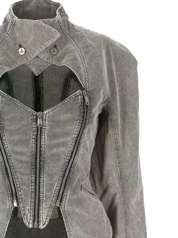 VIVIENNE WESTWOOD Beetle Denim Jacket - Grey