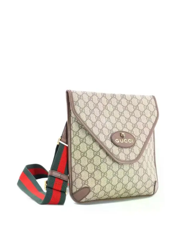 Gucci Neo Vintage Envelope Messenger Gg Coated Canvas Medium Crossbody Bag