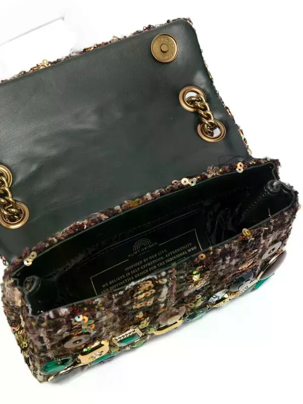 Kurt Geiger Mini Kensington Crystal-embellished Shoulder Bag
