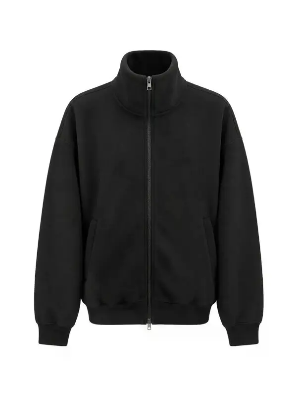 RAINMAKER Pleated Fleece Jacket - Black
