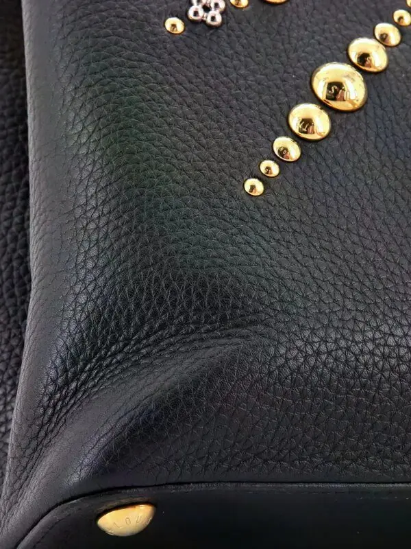 LOUIS VUITTON Capucines Bag Leather With Embellished Detail Pm Satchel