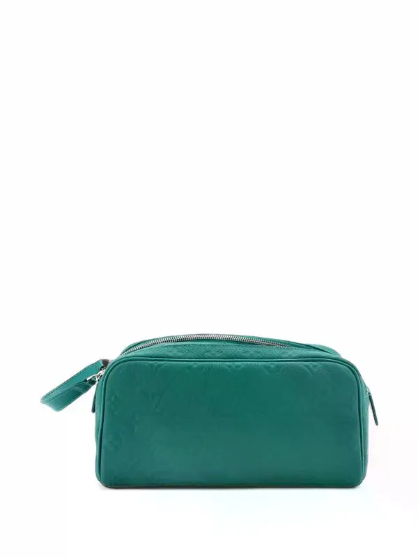 LOUIS VUITTON Dopp Kit Toiletry Taurillon Monogram Leather Pouch