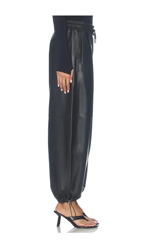 Hudson Jeans Faux Leather Balloon Jogger Pants