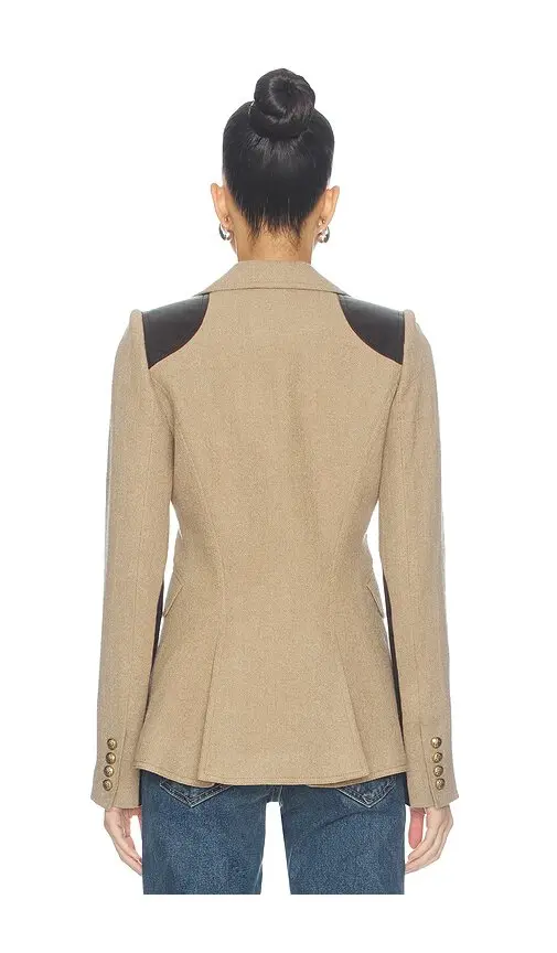 Smythe Saddle-patch Equestrian Blazer In Brown