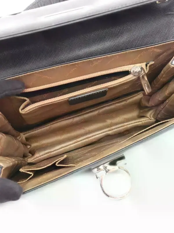 FERRAGAMO 2000s Gancini Leather Tote Bag