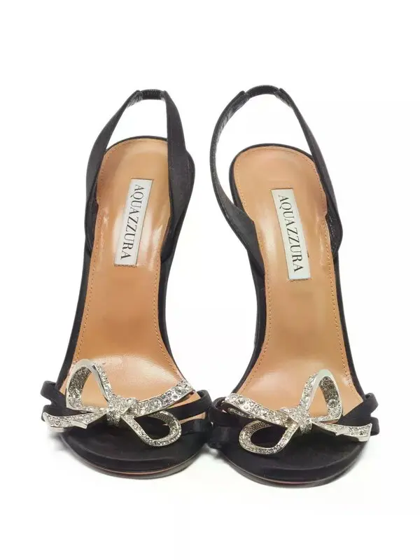 AQUAZZURA Babe Crystal-bow Sandals