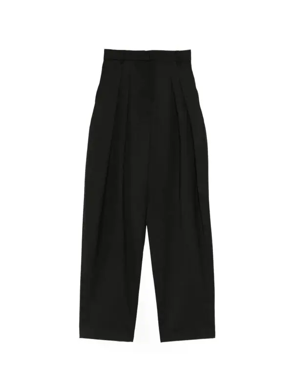 FRANCOISE PINTON - PARIS Pleated Wide-leg Trousers
