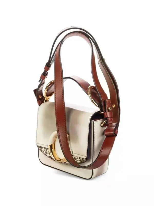 Chloé C Bag Lizard-embossed Tote Bag - Neutrals