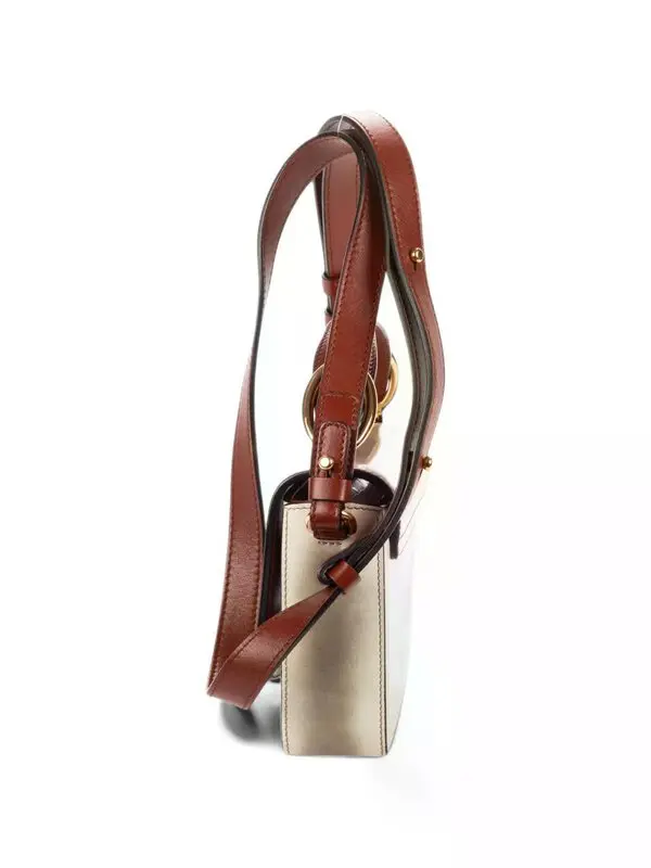 Chloé C Bag Lizard-embossed Tote Bag - Neutrals