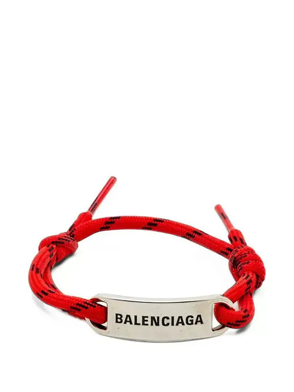 Balenciaga Logo-engraved Cord Bracelet