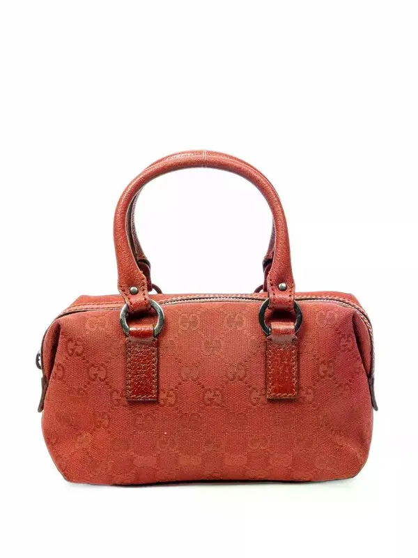 Gucci Mini Boston Gg Monogram Tote Bag - Red