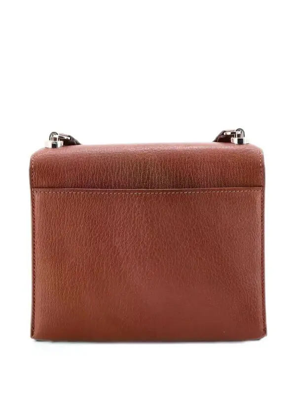 Hermès Verrou Bag Chevre Mysore And Canvas Mini Shoulder Bag