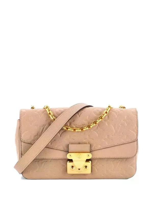 LOUIS VUITTON Marceau Handbag Monogram Empreinte Leather Shoulder Bag - Brown