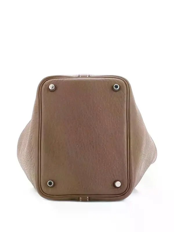 Hermès Picotin Lock Bag Clemence Pm Bucket Bag - Grey