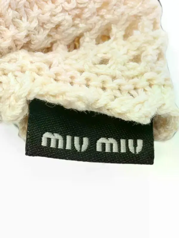 Miu Miu 2010s Crochet-bow Hair Clip