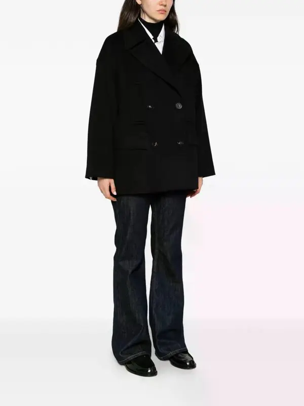 Alberto Biani Double-breasted Virgin Wool Jacket