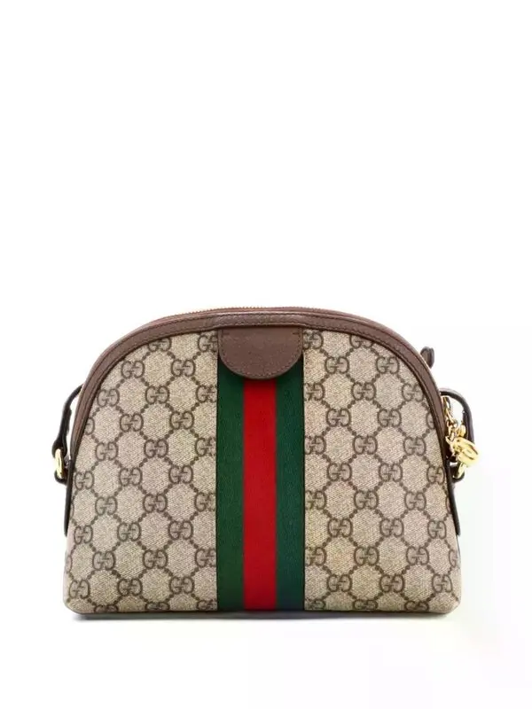 Gucci Ophidia Dome Gg Coated Canvas Small Shoulder Bag