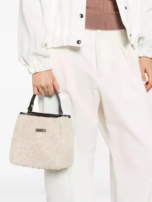 Peserico Shearling-effect Tote Bag