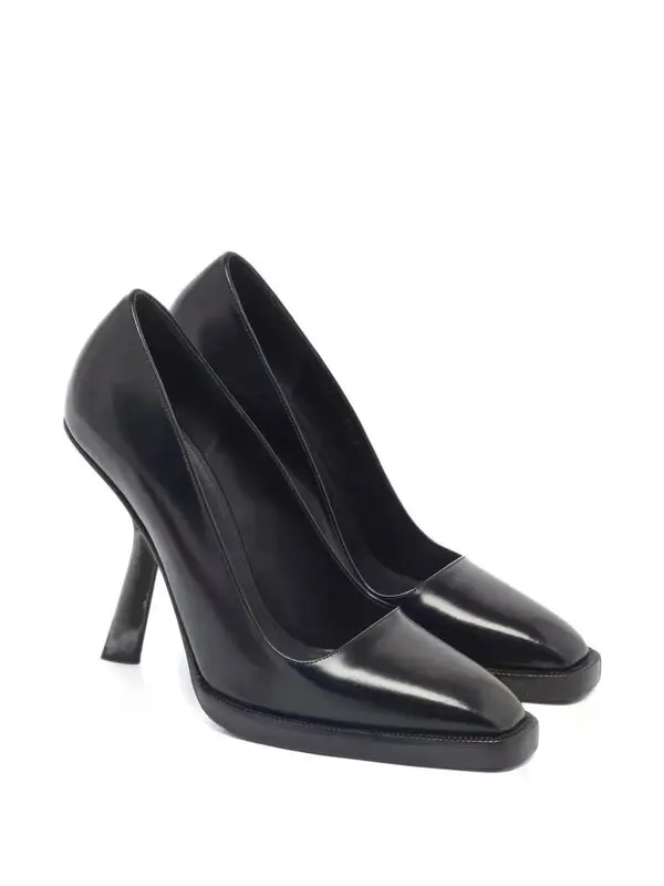 FERRAGAMO Anser Leather Pumps - Black