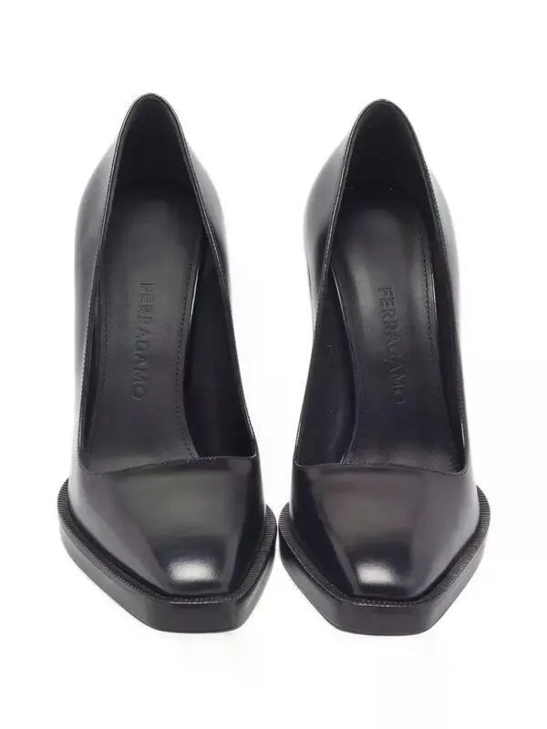 FERRAGAMO Anser Leather Pumps