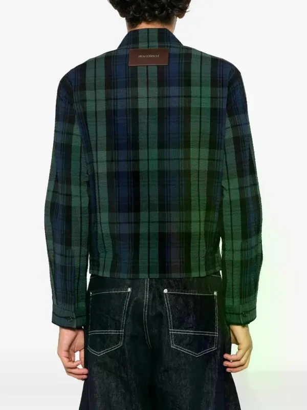 JW Anderson Check-pattern Front-zip Blouson Jacket