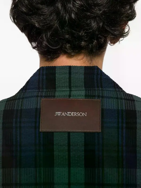 JW Anderson Check-pattern Front-zip Blouson Jacket